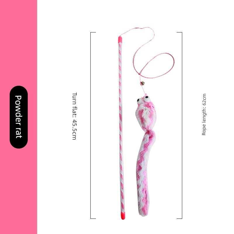 Petio Cat Забавная палочка Cat Забавная палочка Cat Забавная игрушка Кошачий колокольчик с перьями Интерактивная