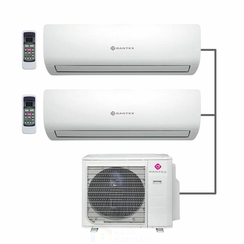Мульти сплит-система настенная Dantex RK-M07C3N/RK-M09C3N/RK-2M14HM3E-W inverter