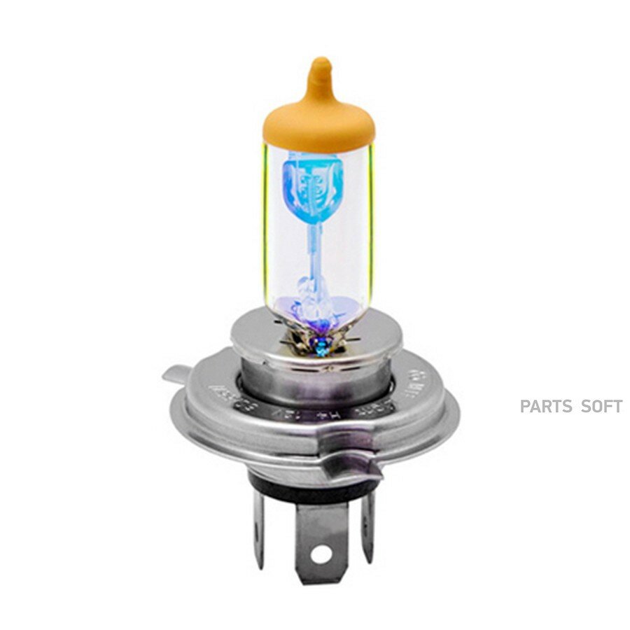 Галогенные автолампы серия AURUM H4, 12V, 60/55W, комплект 2 шт от официального дистрибьютора, MTF-LIGHT, артикул HAU1204