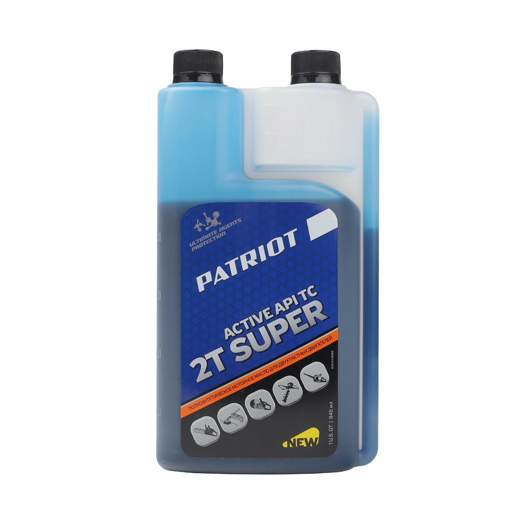 Масло моторное Patriot SUPER ACTIVE 2T дозаторная 0,946л 850030569