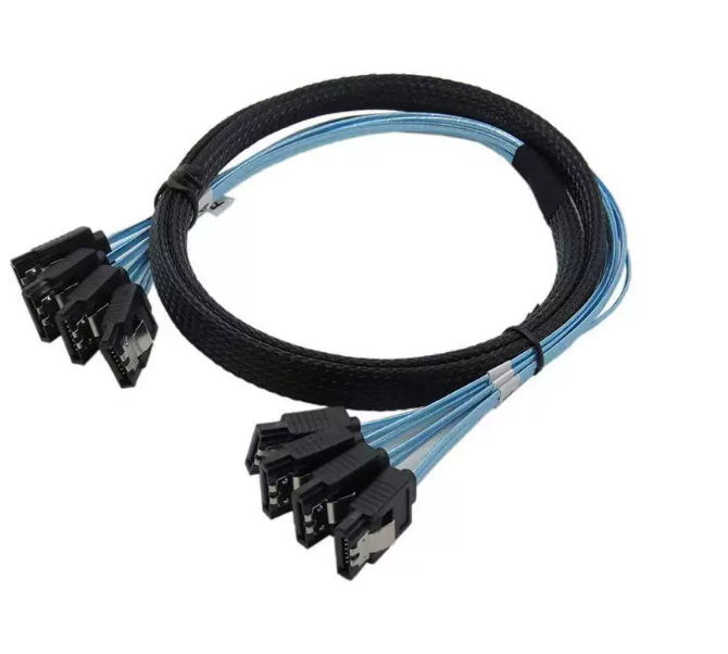 Кабель Sata-Sata 4/6, 6 портов, кабель для передачи данных, кабель Sata 7-контактный - Sata 7-контактный, кабель Sas, 6 Гбит/с, разветвитель для HDD для сервера