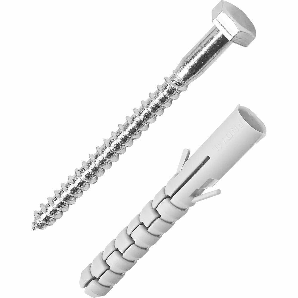 Дюбель потайной Standers PND L 14х100 мм, с шурупом 10х120 мм, нейлон, 4 шт.