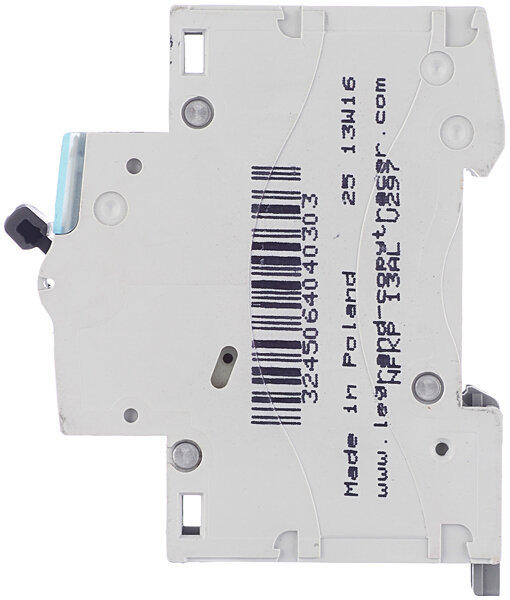 Автоматический выключатель модульный Legrand TX3 1P 25А тип C 6 кА 230-400 В (404030)