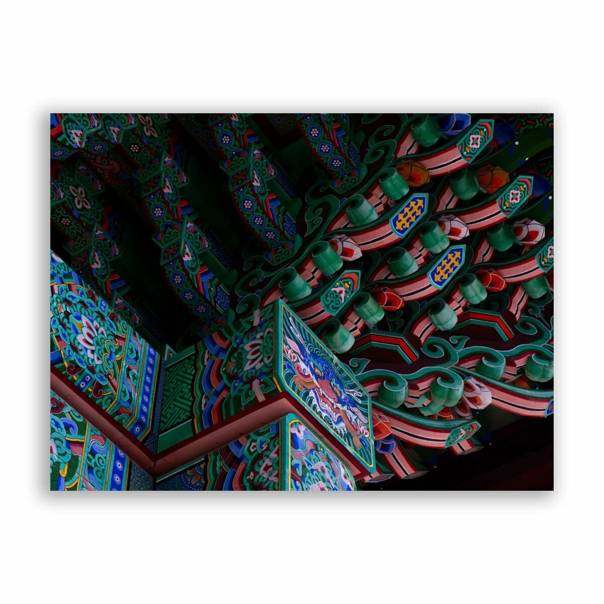 Постер, плакат на бумаге / Архитектура - Южная Корея / Размер 30 x 40 см