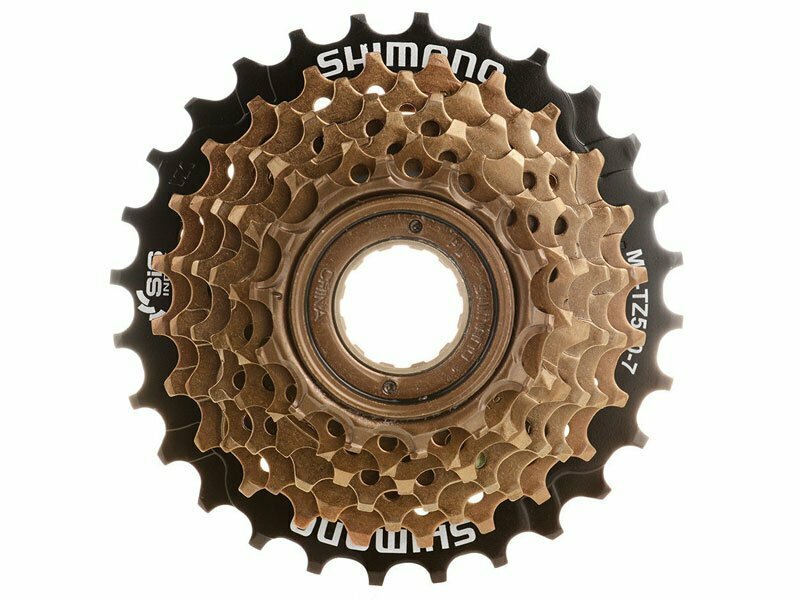Трещотка 7ск. Shimano Tourney MF-TZ500, 14-28T, коричневая