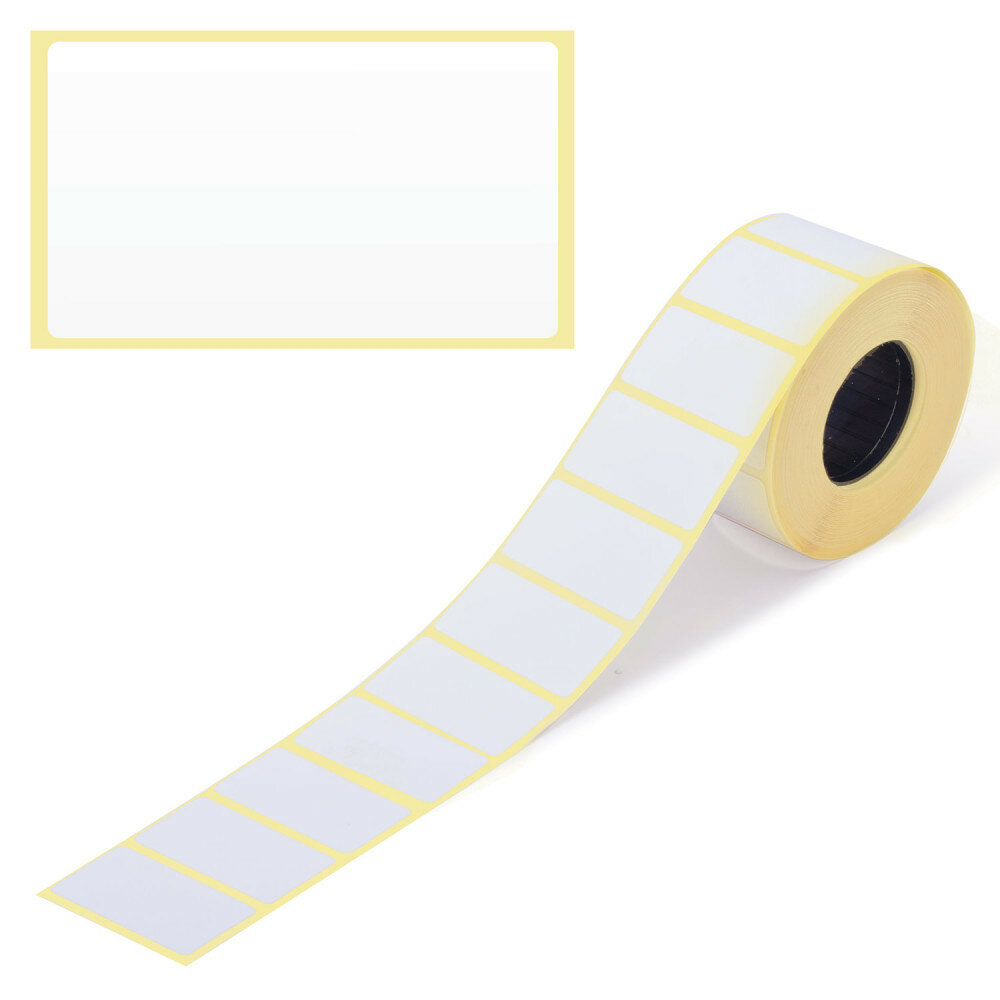 Этикетка ТермоТоп (43х25 мм) 1000 этикеток в ролике светостойкость до 12 месяцев