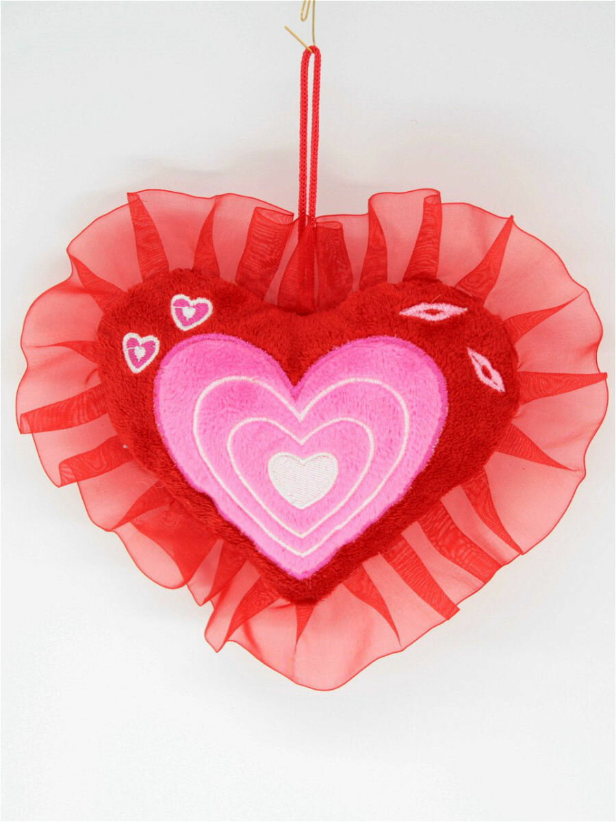 Мягкая игрушка Сердце вокруг 15 см.