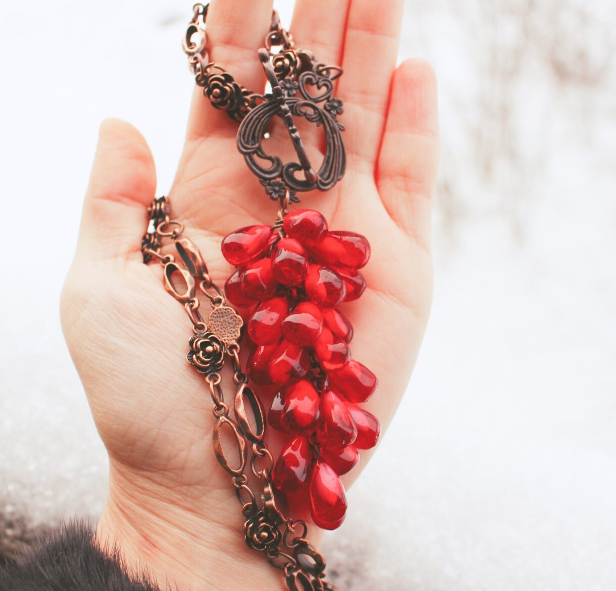 Колье, полимерная глина