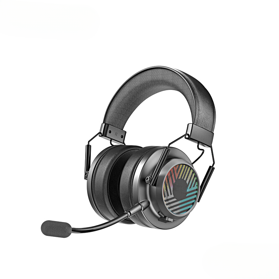 Игровая гарнитура для компьютера с микрофоном B05, Проводные геймерские Bluetooth наушники, разъем mini jack 3.5, Черный