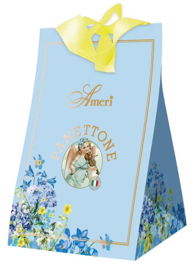 Ameri премиальный кулич (кекс пасхальный) с фруктовыми цукатами с изюмом в голубой упаковке 500г