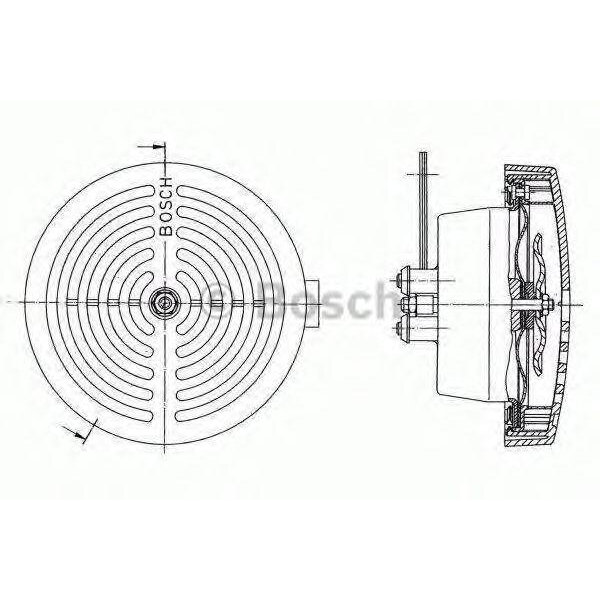 Звуковой сигнал, BOSCH 0 320 223 024 (1 шт.)