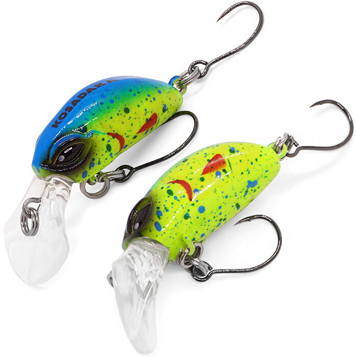 Воблер Kosadaka Kuga Nano XL 23F, плав, 23мм, 1.9г, 0.5-1.0м, цв. BKK