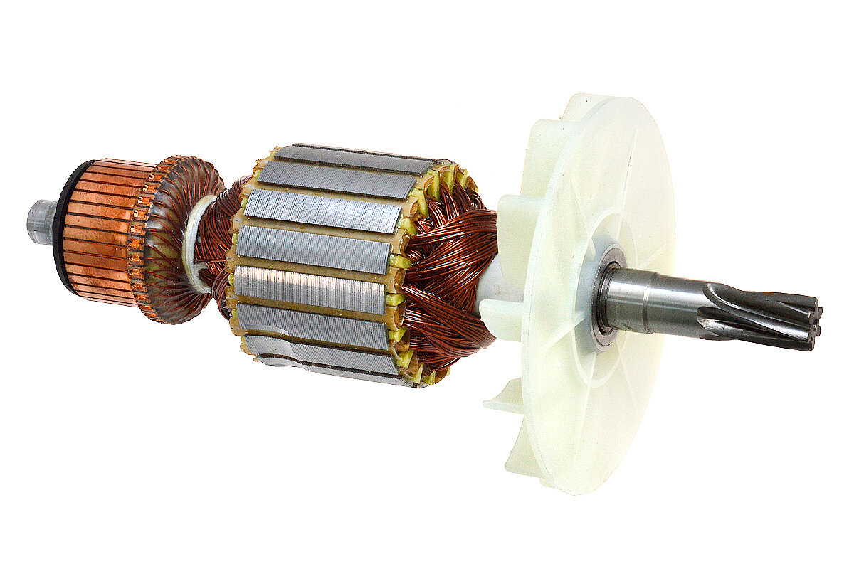 Ротор КДС D57x40 (L-212 мм, D-57 мм, 6 зубов, наклон вправо) подходит для молотка отбойного ЗУБР ЗМ-1500ЭК