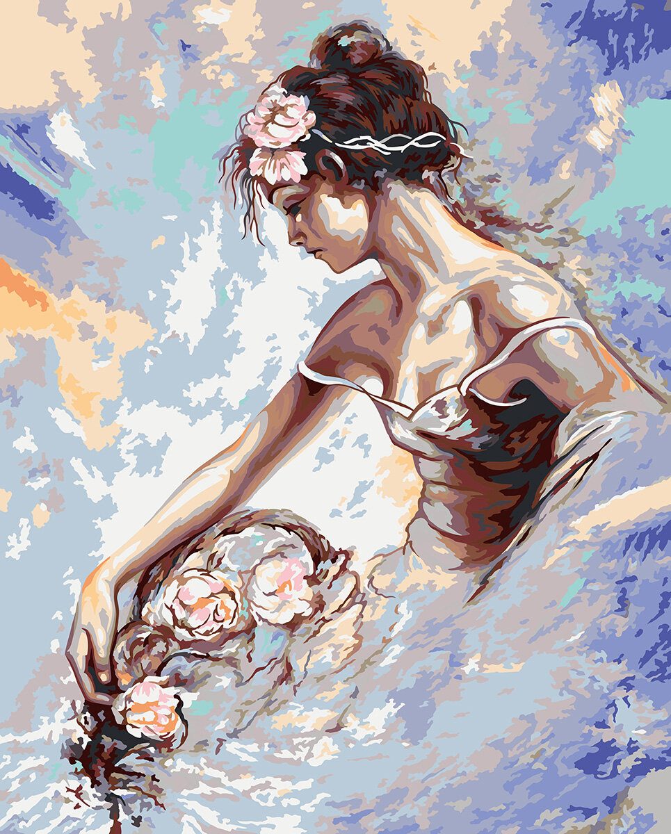 Фрея" PNB/PL-161 Набор для раскрашивания по номерам 50 х 40 см "Нежное мгновение