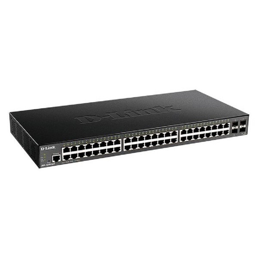 D-Link SMB D-Link DGS-1250-52X/A1A Управляемый L2 коммутатор c 48 портами 10/100/1000Base-T и 4 портами 10GBase-X SFP+