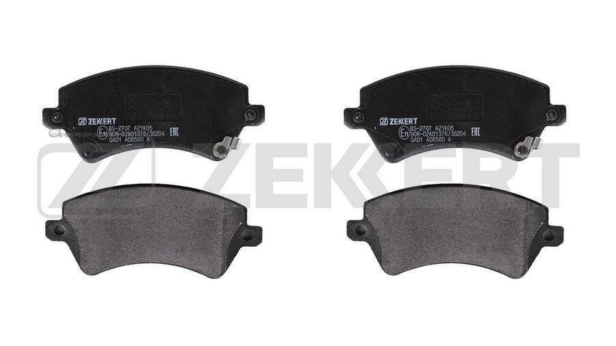 ZEKKERT BS-2707 Колодки торм. диск. передн. Toyota Corolla (E120) 01-
