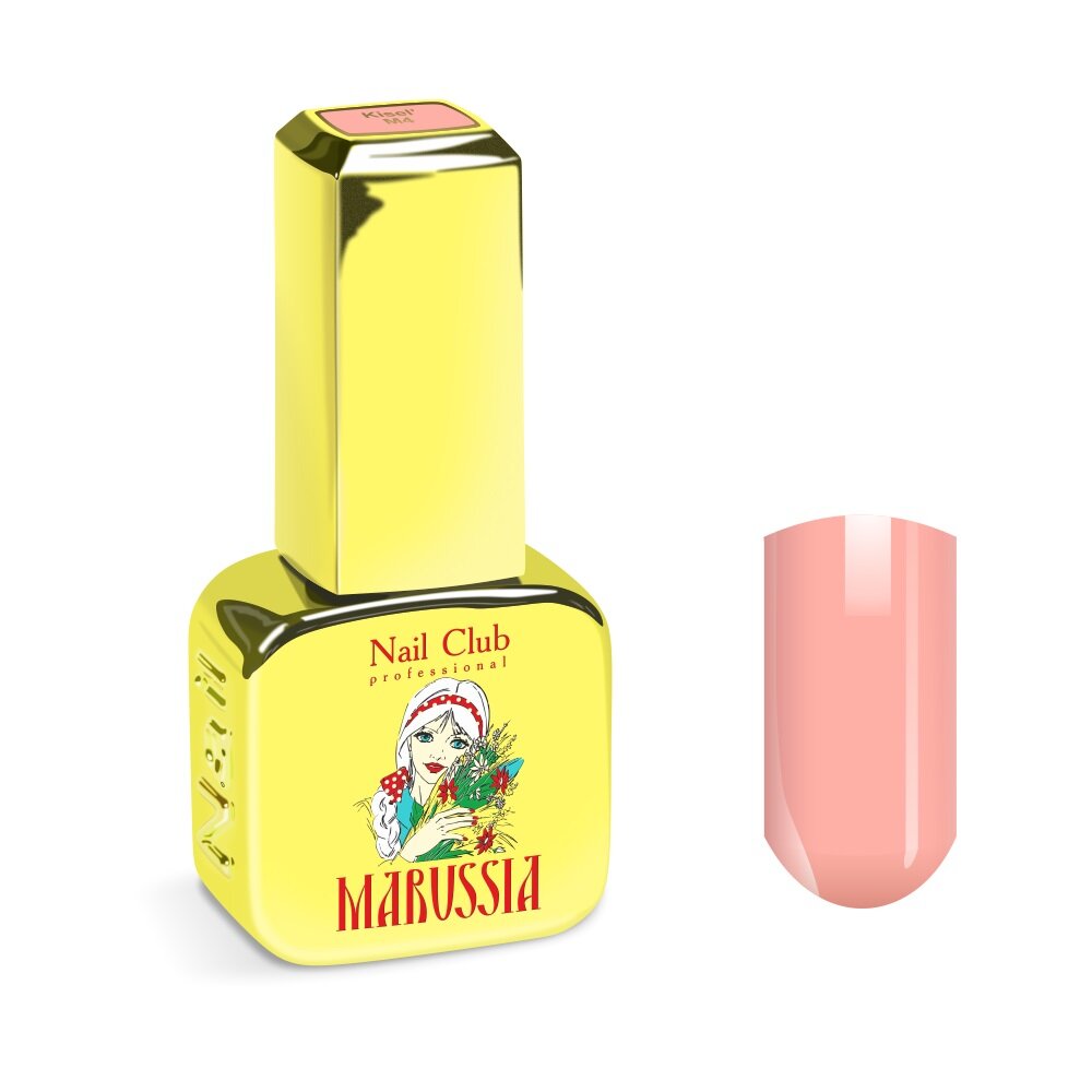 Nail Club Эмалевый гель-лак для ногтей с липким слоем MARUSSIA M4 Kisel' 13 мл