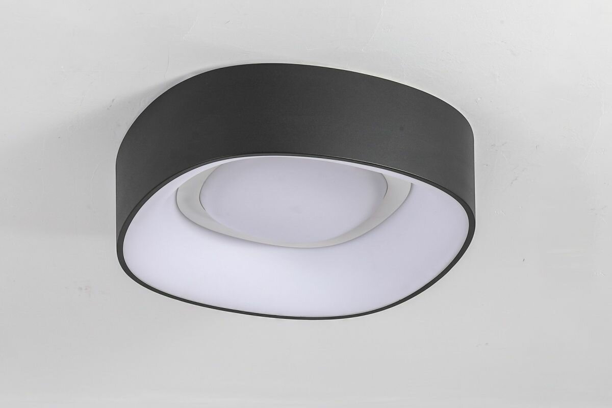 Cветильник потолочный светодиодный LED с пультом 23907-D450-72Вт-BK, LUCETY, площадь освещения 15 кв. м.
