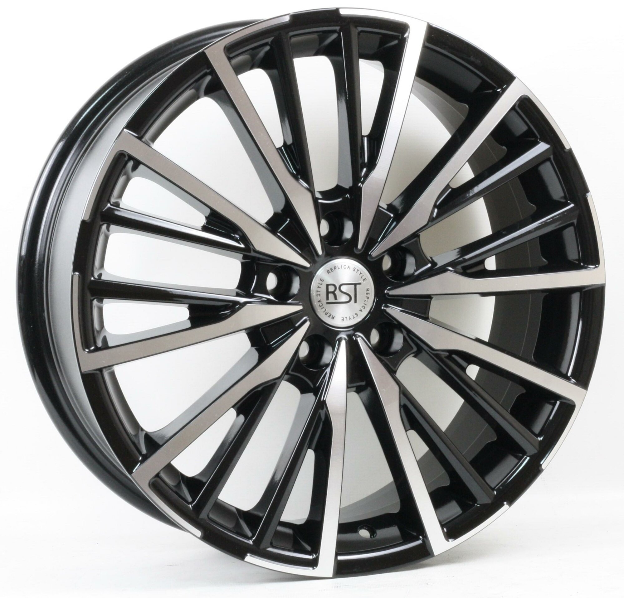 Диск автомобильный литой RST R178 18x7 5x108 et36 dia65.1 Чёрный с полированной лицевой частью