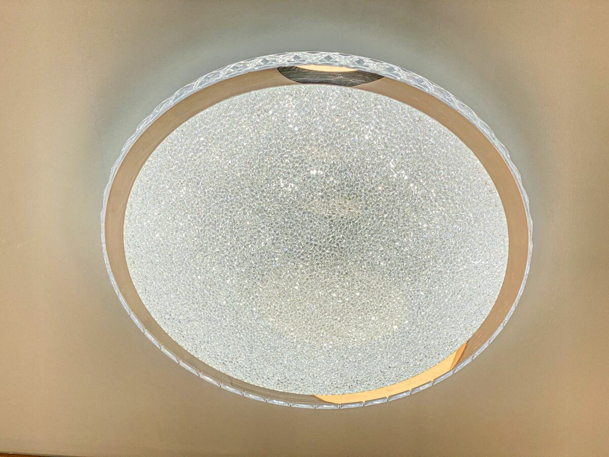 Cветильник тарелка на потолок светодиодный LED круглый с пультом 23363-D500-96W, LUCETY, площадь освещения 20 кв. м.