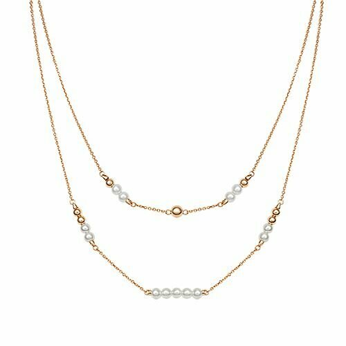 Колье, красное золото, 585 проба, жемчуг культивированный