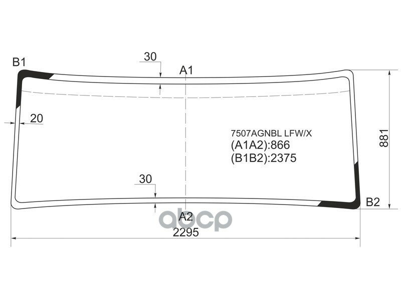 Стекло лобовое Scania 5/R/P/G/T Series 04- XYG арт. 7507AGNBL LFW/X