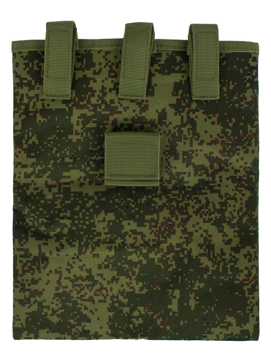 Подсумок для сброса магазинов с 3 креплениями к ремню цвет камуфляж Зеленая цифра