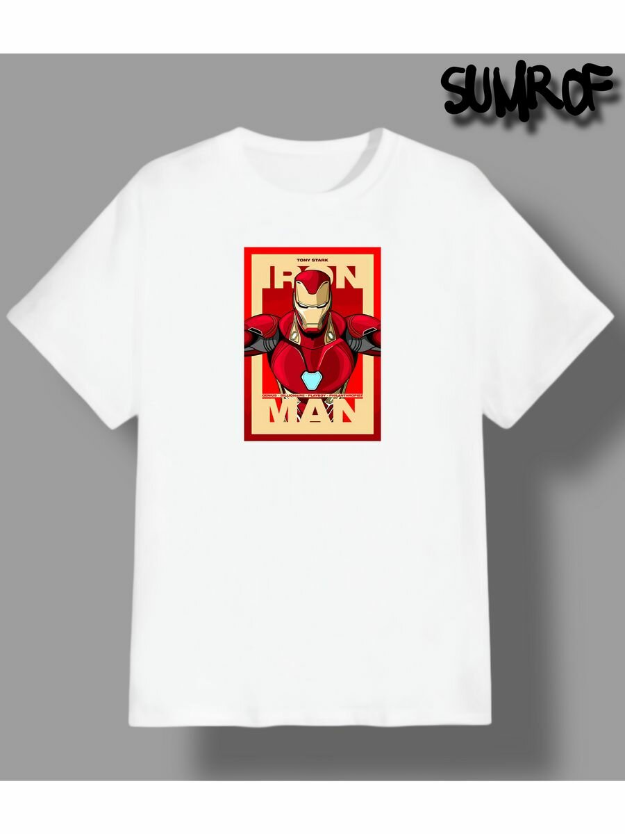 Футболка железный человек iron man