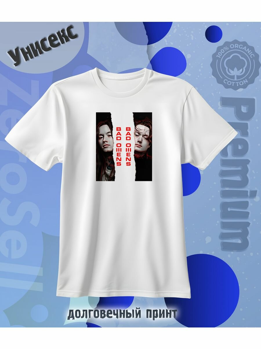 Футболка bad omens рок группа