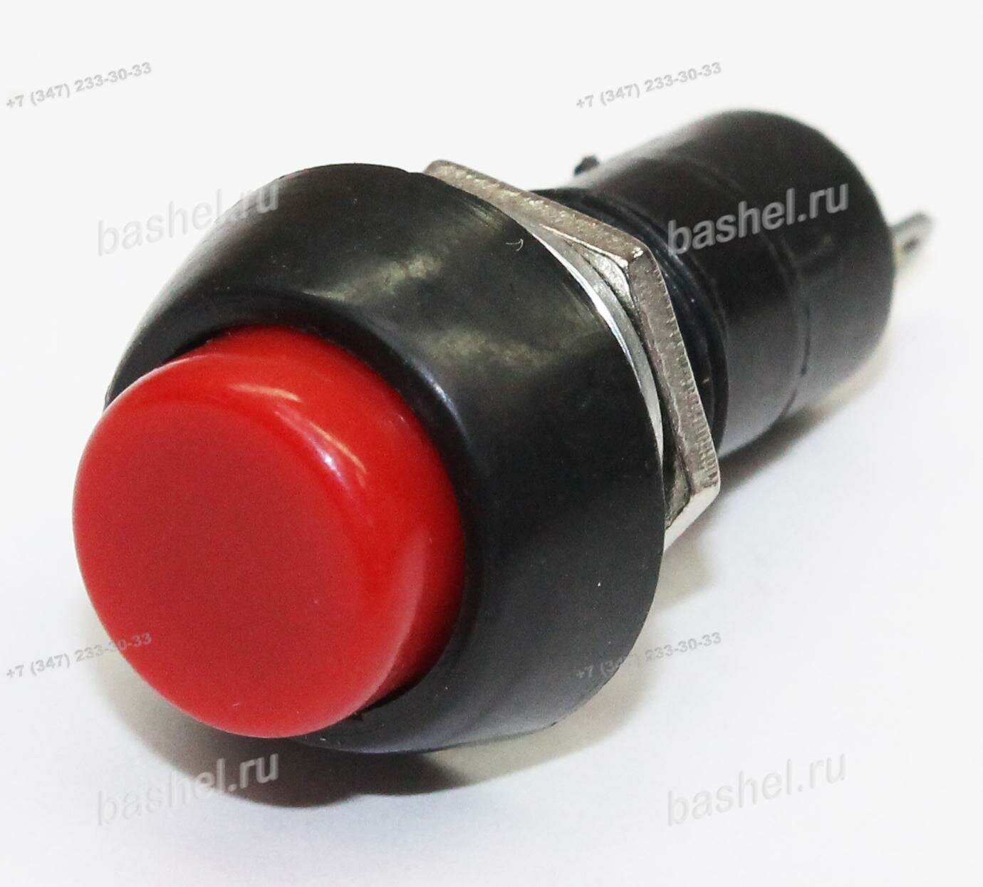 Кнопка PBS-11B круг, б/ф, красная, 10702070/100522/3145063/36