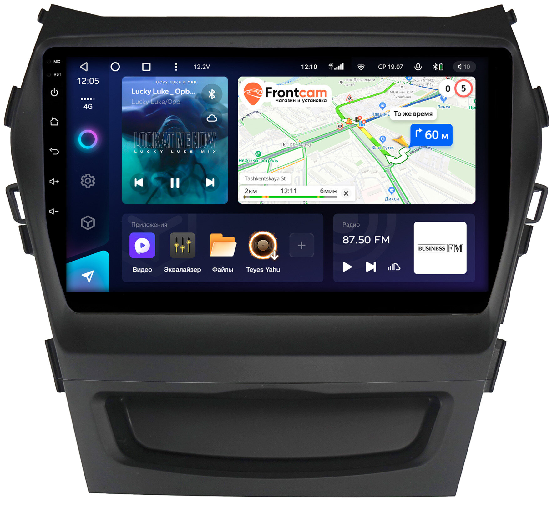 Штатная магнитола Hyundai Santa Fe 3 2012-2018 (авто с камерой и без Navi) Teyes CC3L 4/64 9" RM-1435 Android 10 (4G-SIM, DSP, IPS)