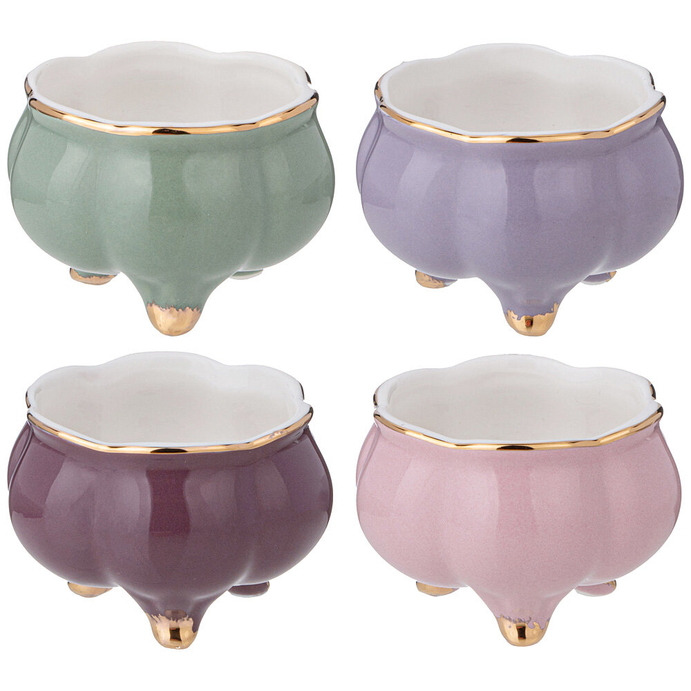 Набор розеток 760-809 lefard lilac 4 шт. 5*5*4 см