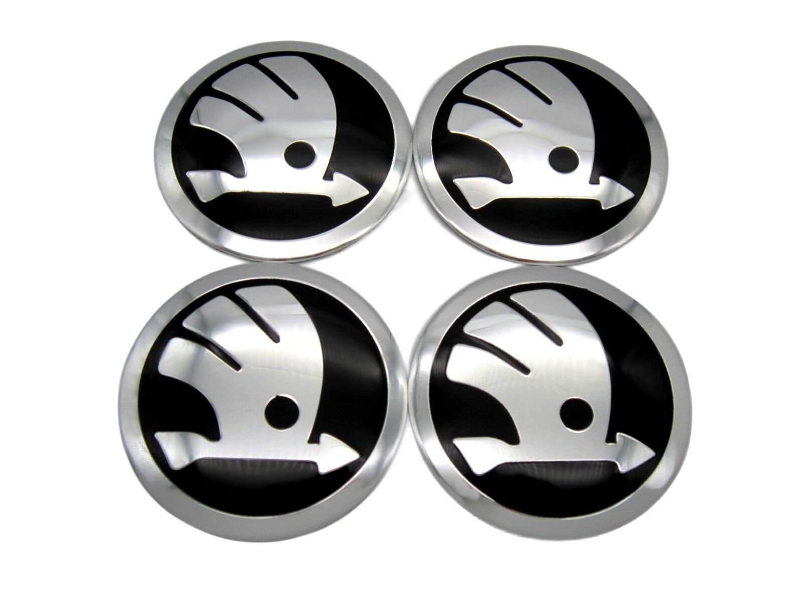 Наклейки на колесные диски Skoda new D-90 mm