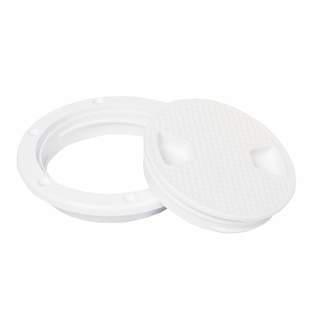 Палубный смотровой люк SeaFlo 143 мм (внутр. диаметр 101) для лодки / катера / яхты, пластиковый, ин