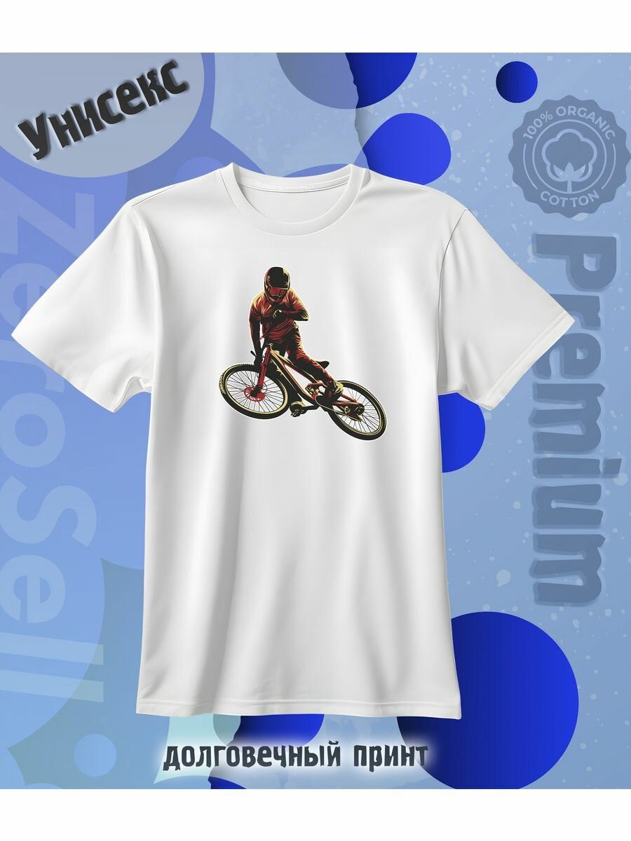 Футболка велосипедист