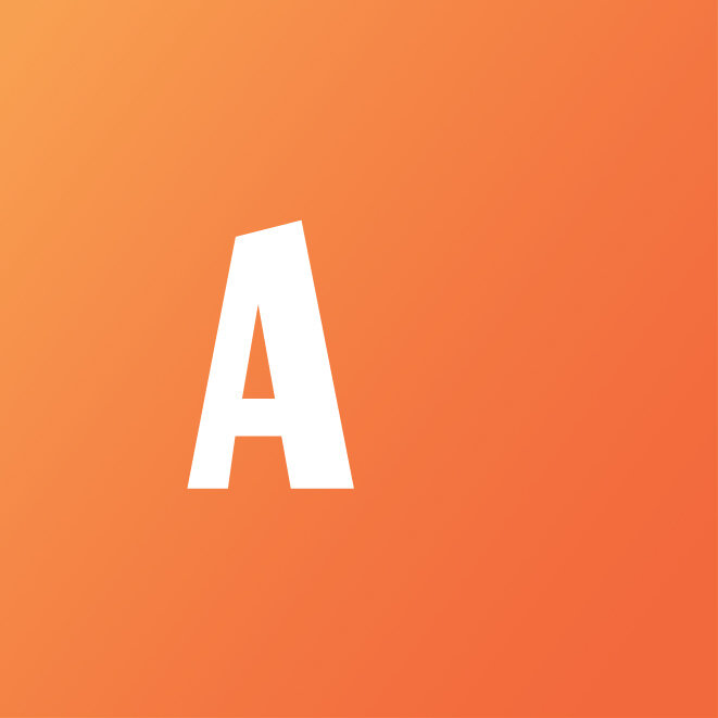 Буква А из акрила для вывесок 9 см / шрифт 2 белый