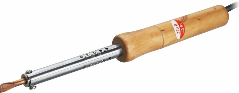 Паяльник 90 221 OSE-Pes06-40W-CP дерево; клин прямой онлайт 90221