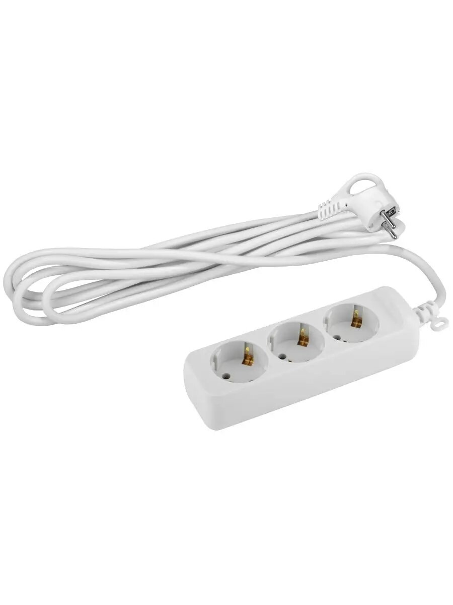 Удлинитель 3Х1 10М с заземлением 16А IP20