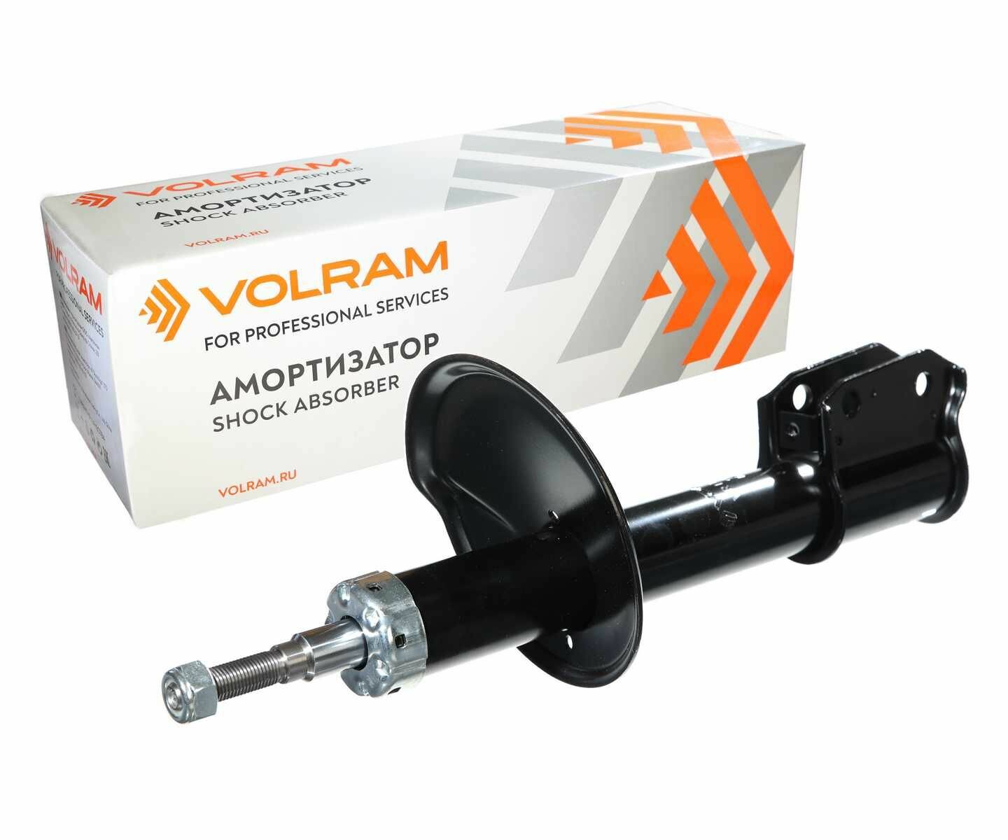 Амортизатор VOLRAM для LADA Largus, Renault Logan; передний левый/правый, масляный; VR11332