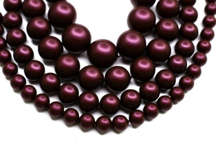 Жемчуг Swarovski 5810 #2019 8мм Crystal Elderberry Pearl, 5810-8-2019, 5шт