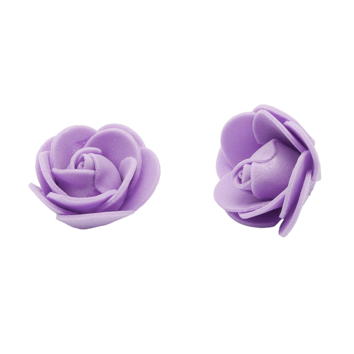 Цветы декоративные для рукоделия, цветочек из фоамирана Розочка, 35 мм, 10 шт/упак, Sovushka, сиреневый