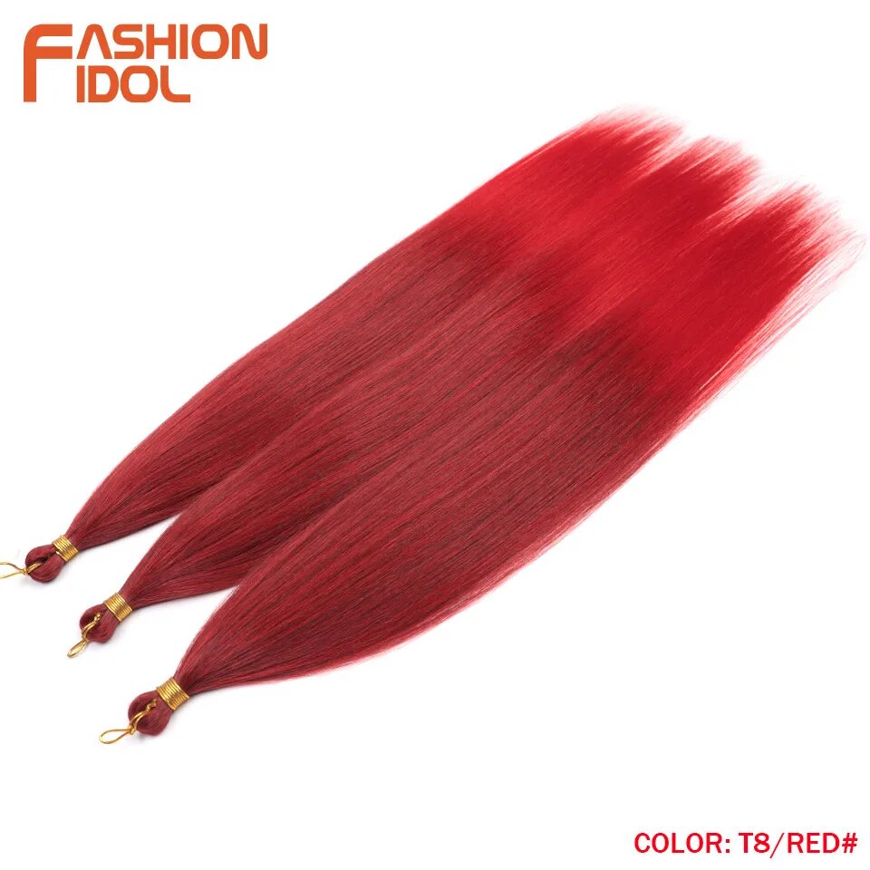 Синтетические косы FASHION IDOL, 3 пучка, 300 г, омбре, блондинка T8-RED