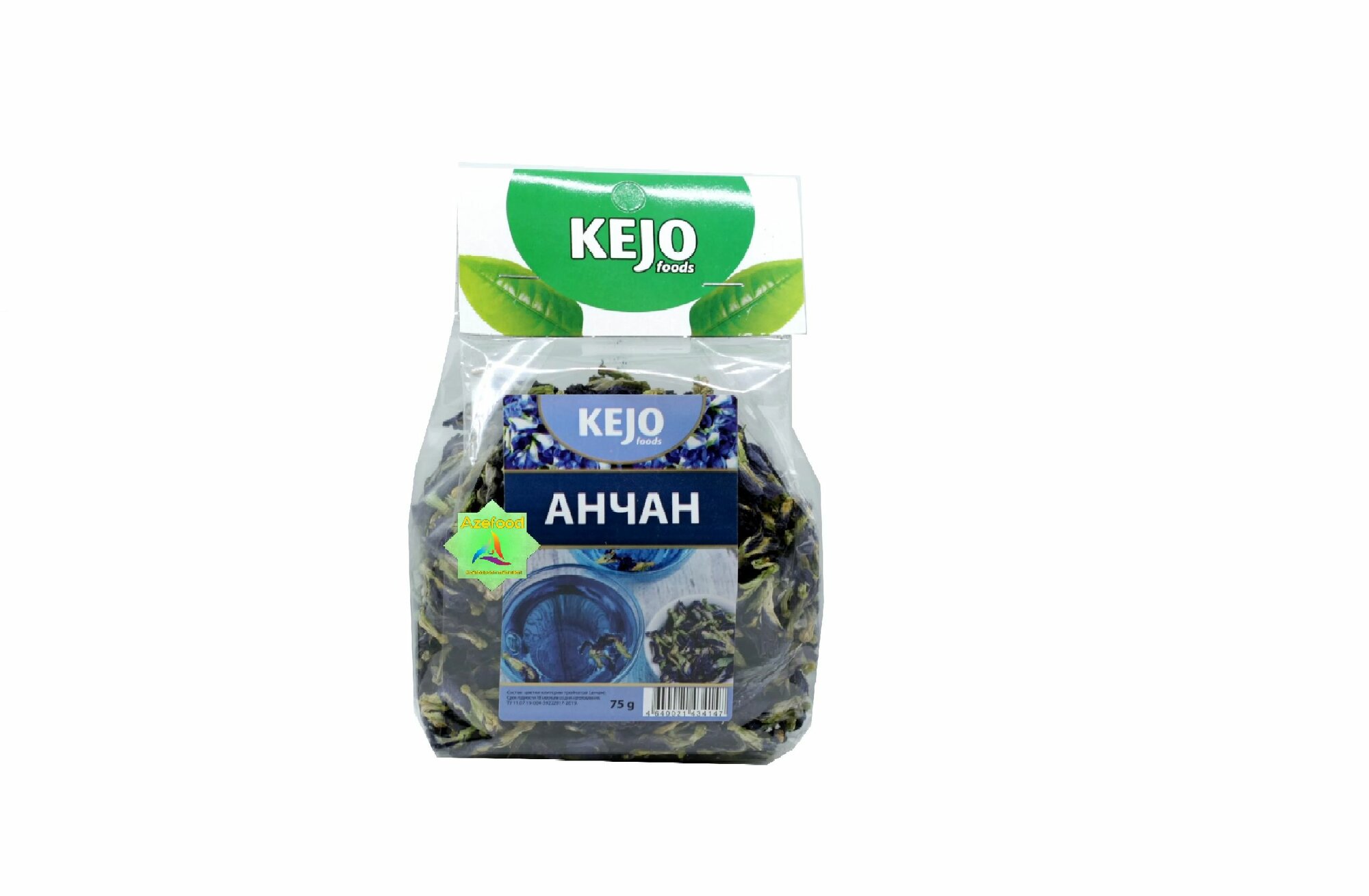 Kejo foods Чай голубой, цветки "Анчан", 75 гр