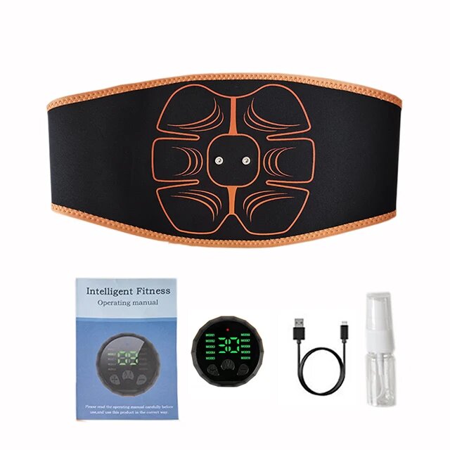 Электрический массажный пояс для живота Abdominal Toning Belt