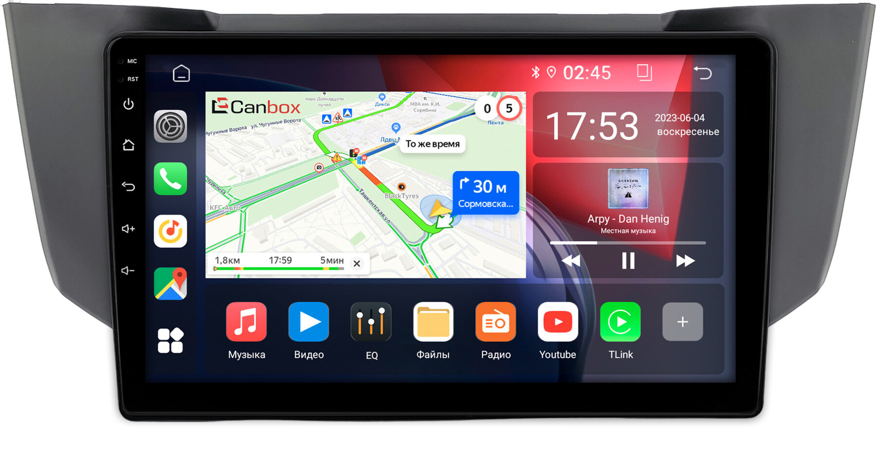 Штатная магнитола Canbox RS9-0992 для Lexus RX 300, RX 330, RX 350, RX 400h 2003-2009 на Android 10 (IPS, DSP, CarPlay)