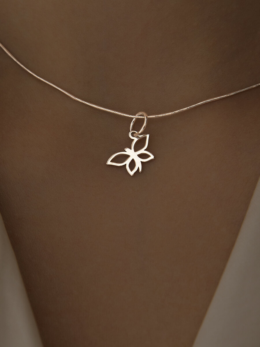 Подвеска, серебро, 925 проба, родирование