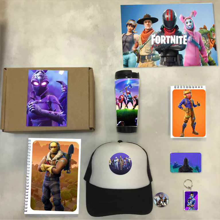 Бокс Fortnite, Фортнайт №3, товары с нашими рандомными картинками