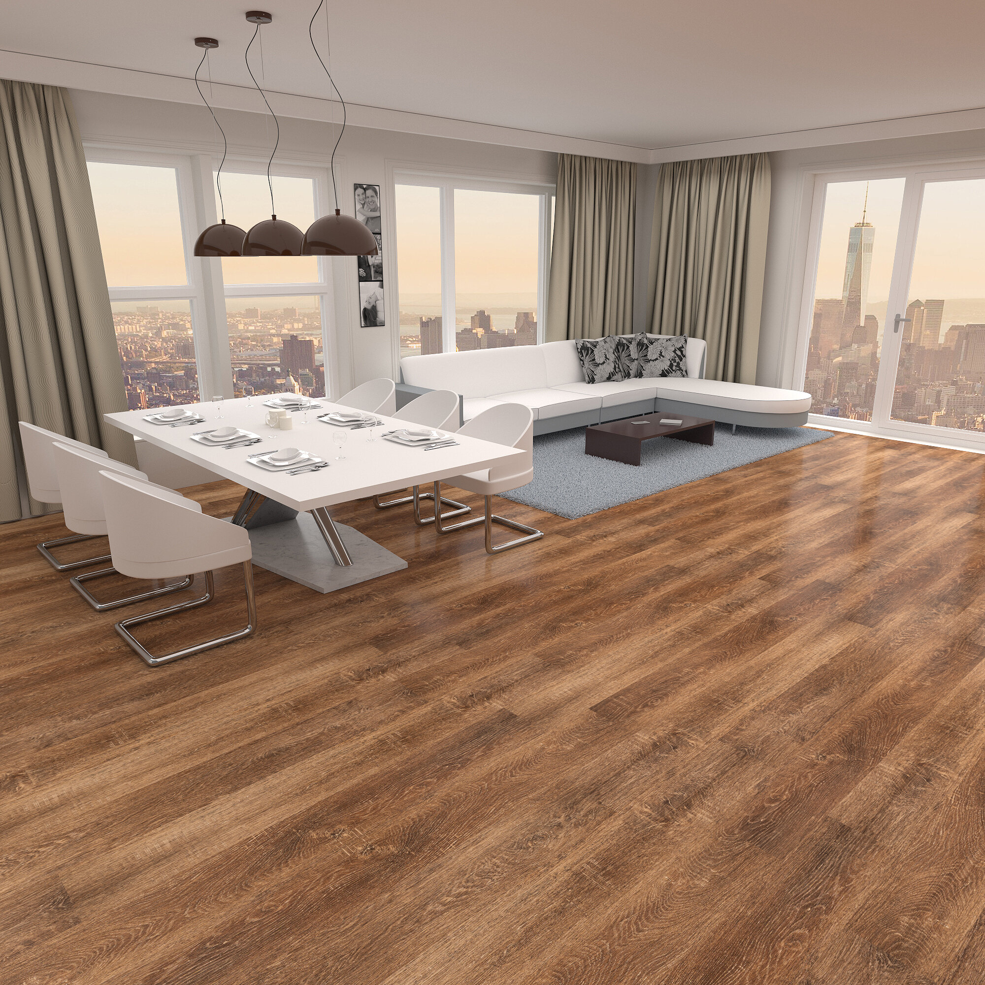 Кварц-виниловый ламинат VKFC 58 Фабер 43 класс (цена за кв. метр)