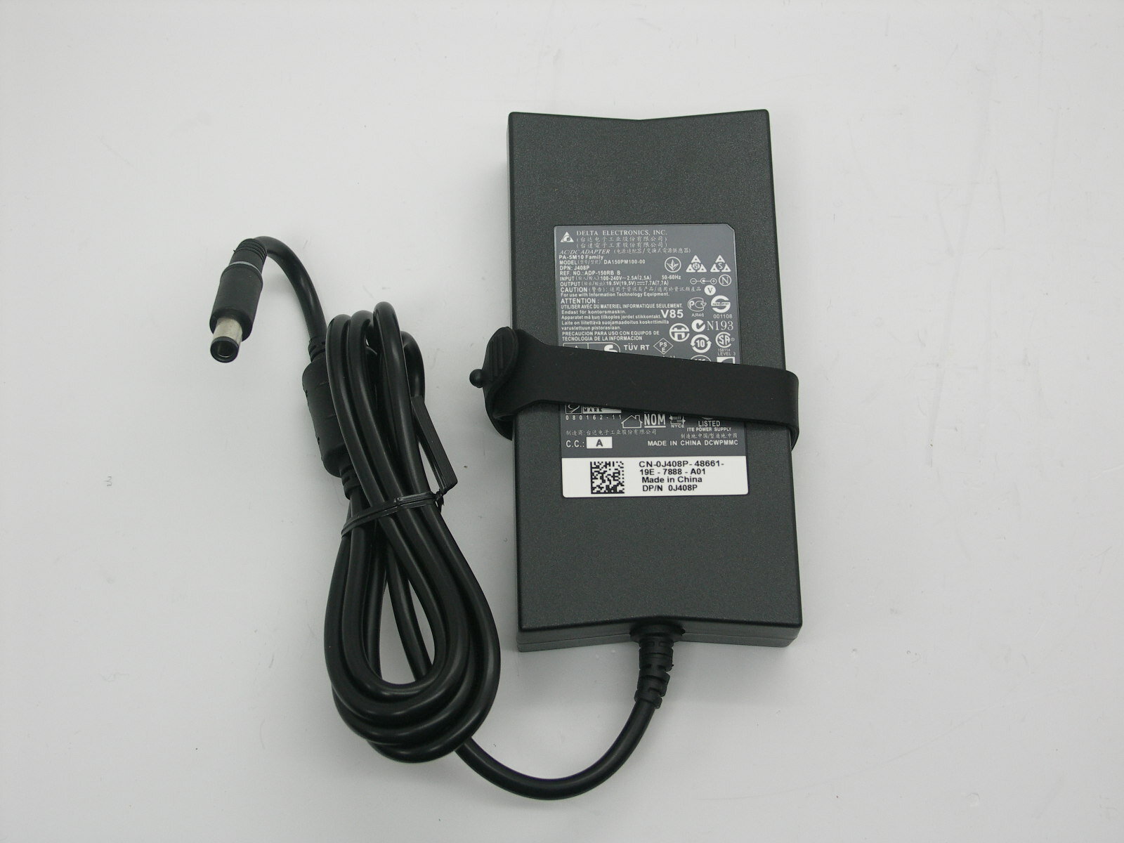 Блок питания для Dell 19.5V/7.7A 150W, разъем 7.4x5.0, с кабелем в розетку, ORG, slim type, ADP-DE-18