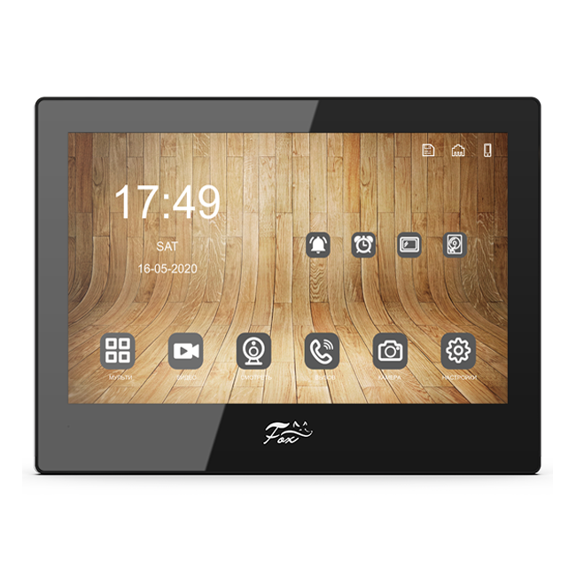 Монитор IP-видеодомофона Fox FX-IVD800HBW Кассиопея (черный)